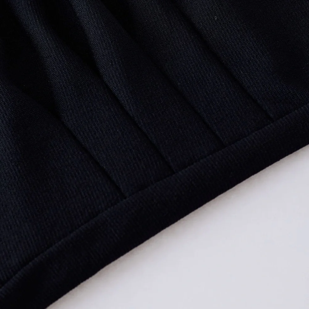 Chicwish | Tops | N Faux Wrap Soft Mesh Elbow Sleeve Top In Black ...
